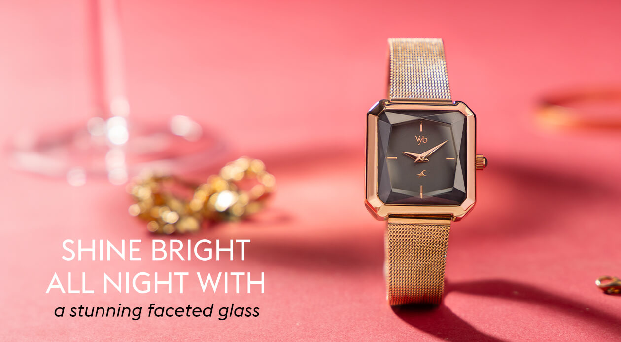 Buy Online Fastrack Vyb Flare Quartz Analog Brown Dial Stainless Steel ...