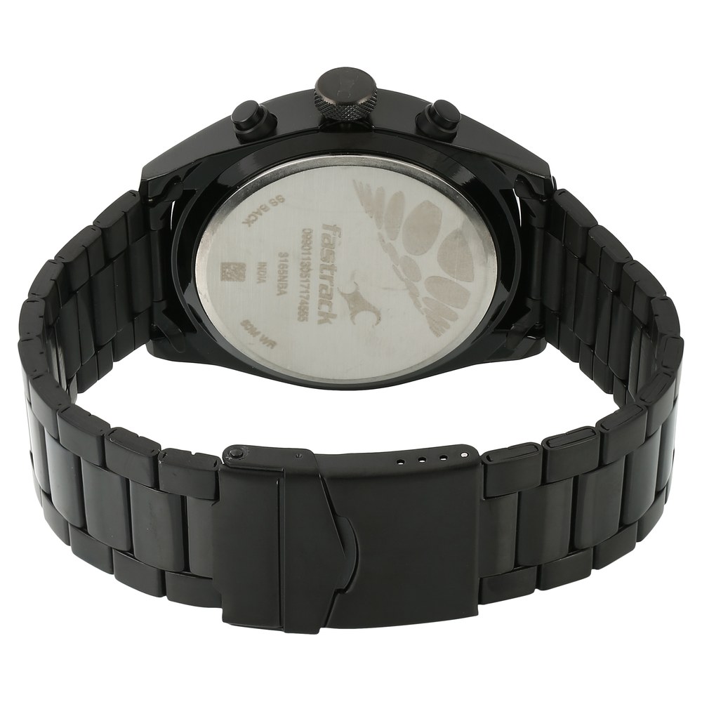 Buy Online Fastrack All Nighters Quartz Multifunction Brown Dial Metal ...