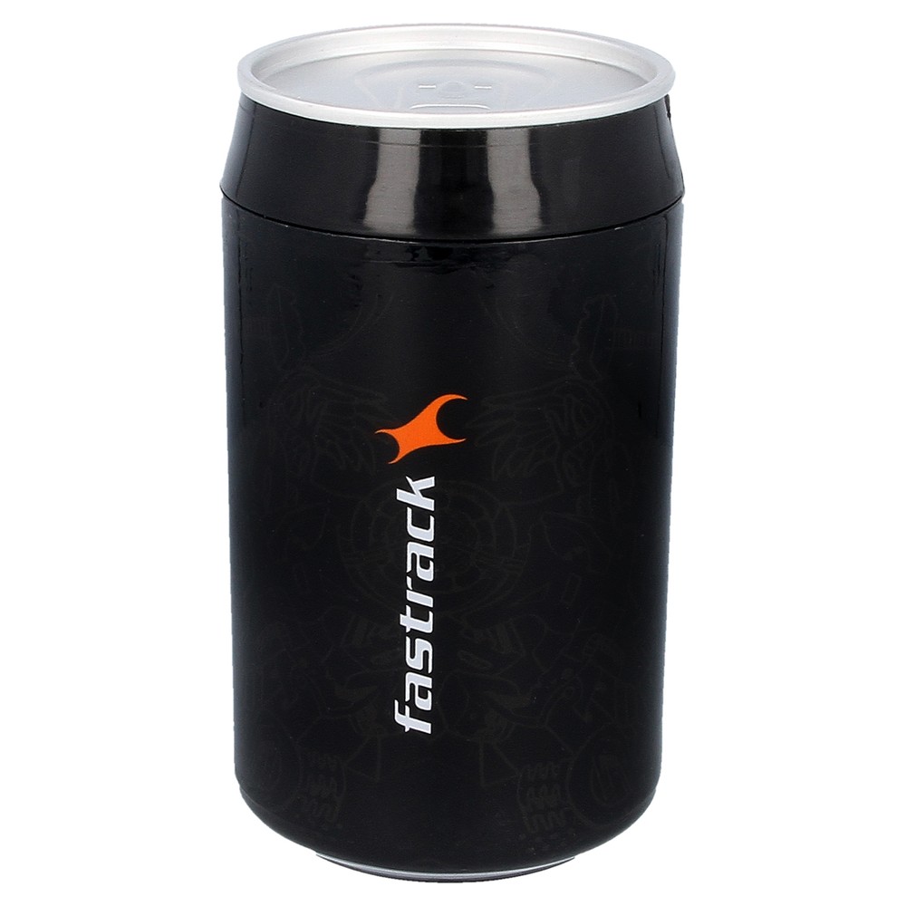 Buy Online Fastrack Hitlist Quartz Analog with Date Black Dial PU Strap ...