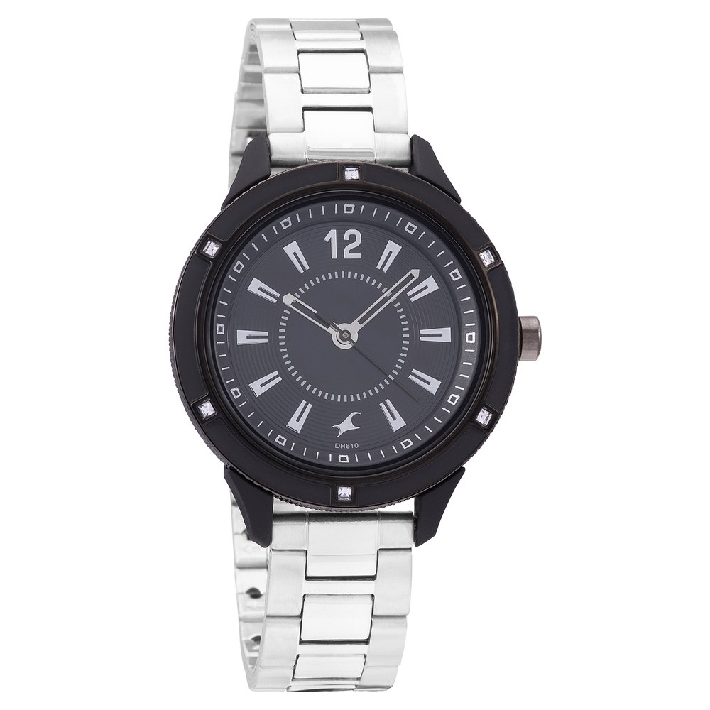 Buy Online Fastrack Varsity Black Dial Quartz Analog Watch for Girls ...