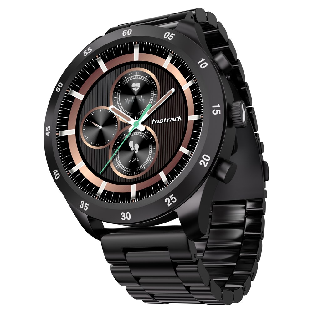 Buy Online Fastrack Magnus FX2 Unisex Smart Watch With Black Metal ...
