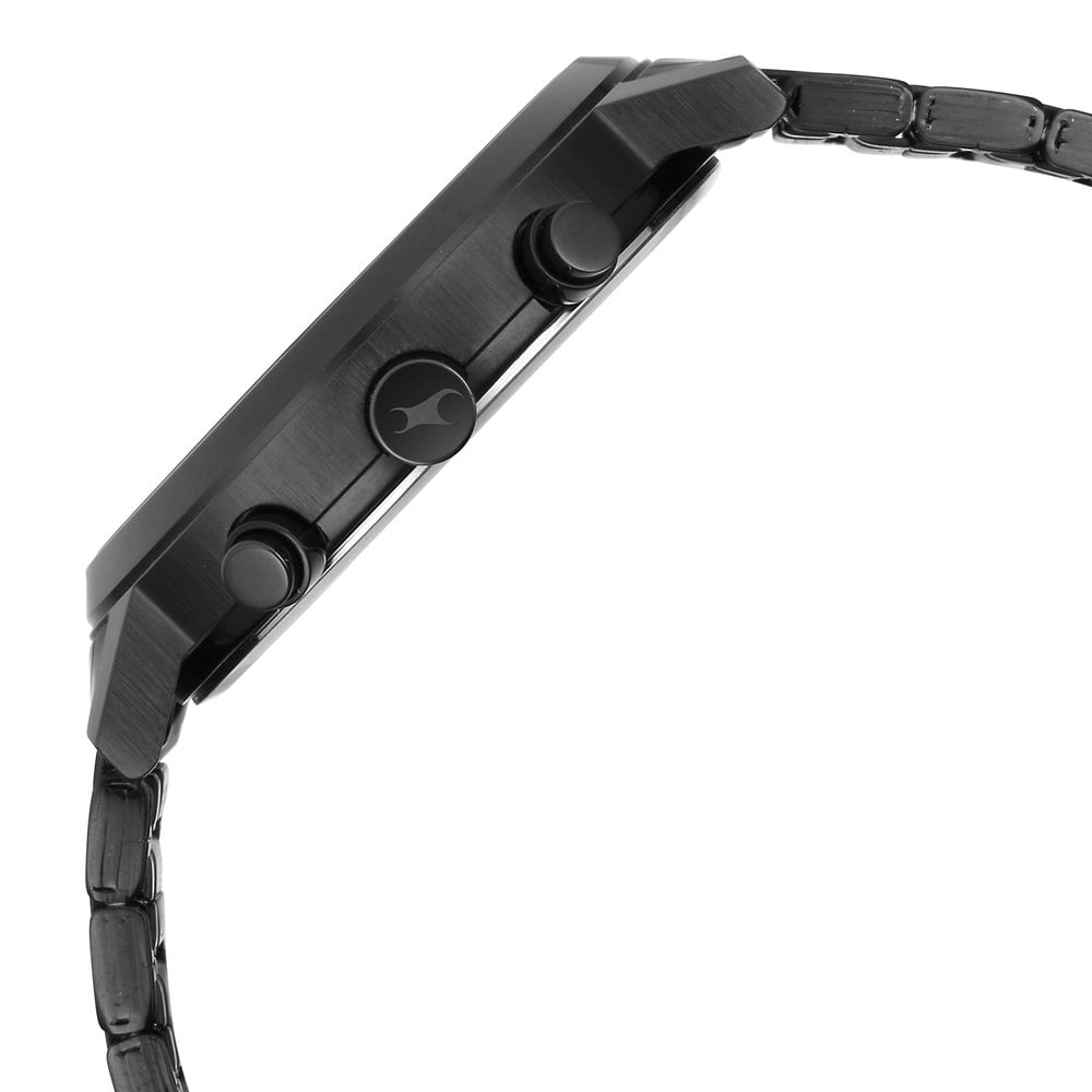 Buy Online Fastrack Kronos Multifunction Black Dial Stainless Steel ...