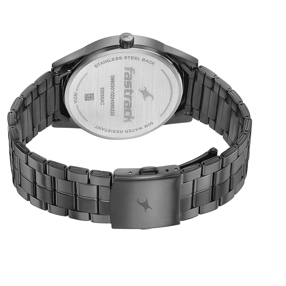Buy Online Fastrack Stunners Quartz Analog Grey Dial Stainless Steel ...