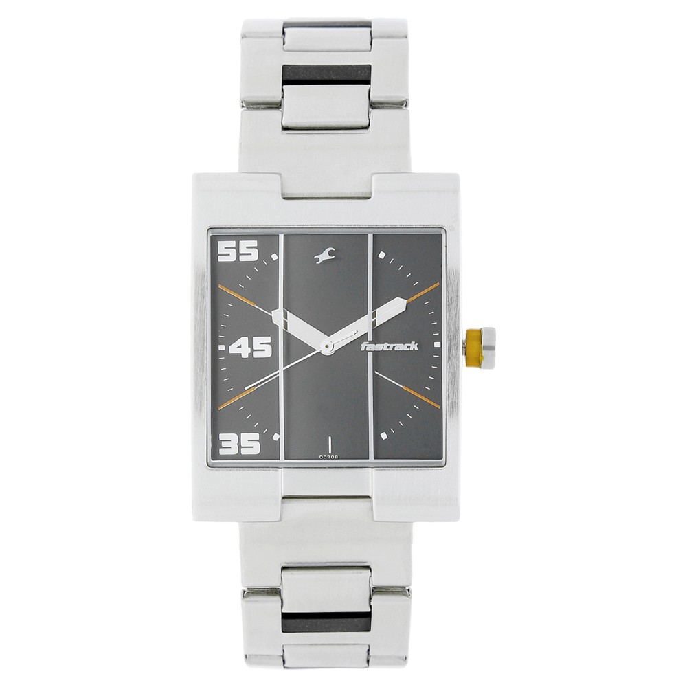 Buy Online Fastrack Quartz Analog Grey Dial Stainless Steel Strap Watch ...