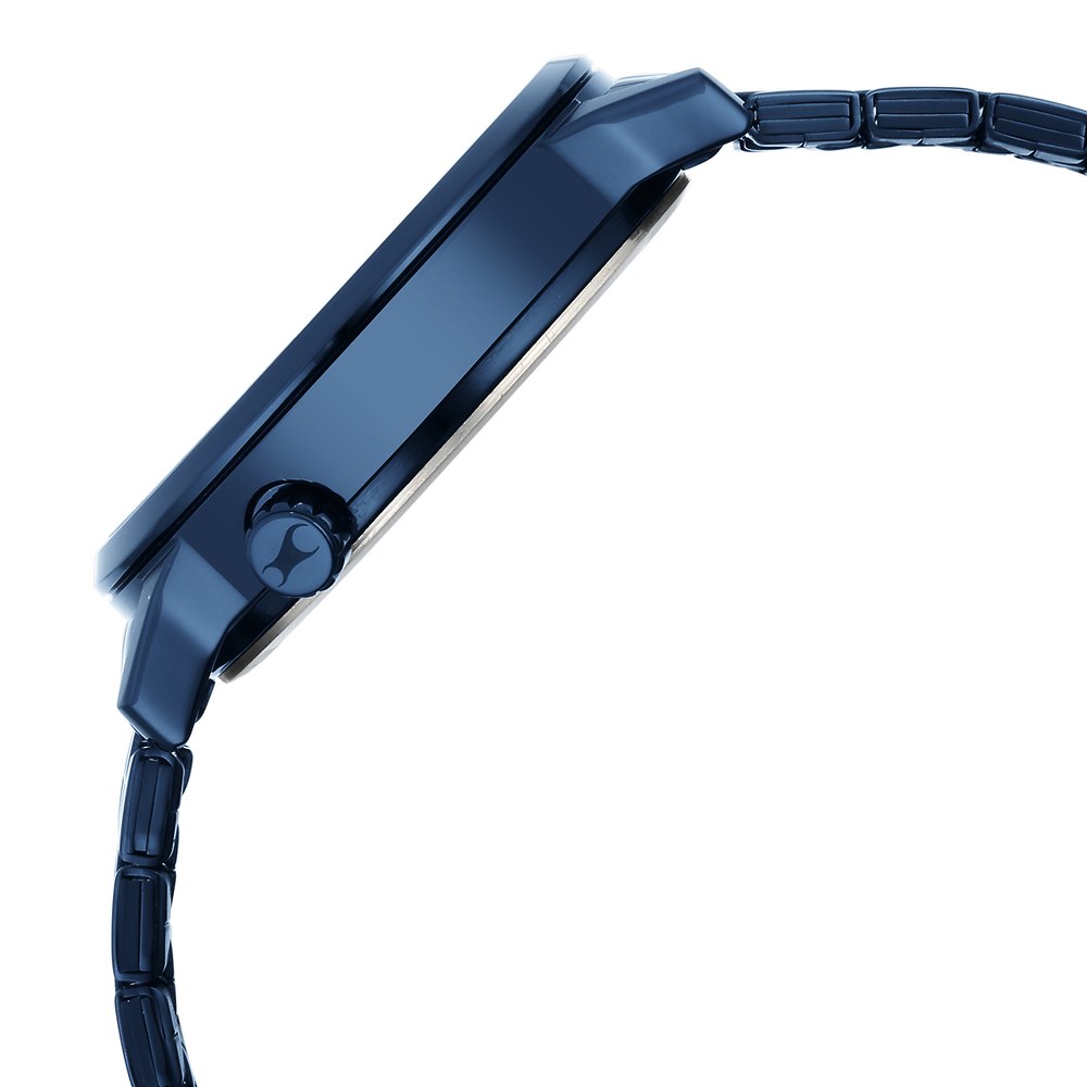 Buy Online Fastrack Exuberant Quartz Multifunction Blue Dial Stainless ...