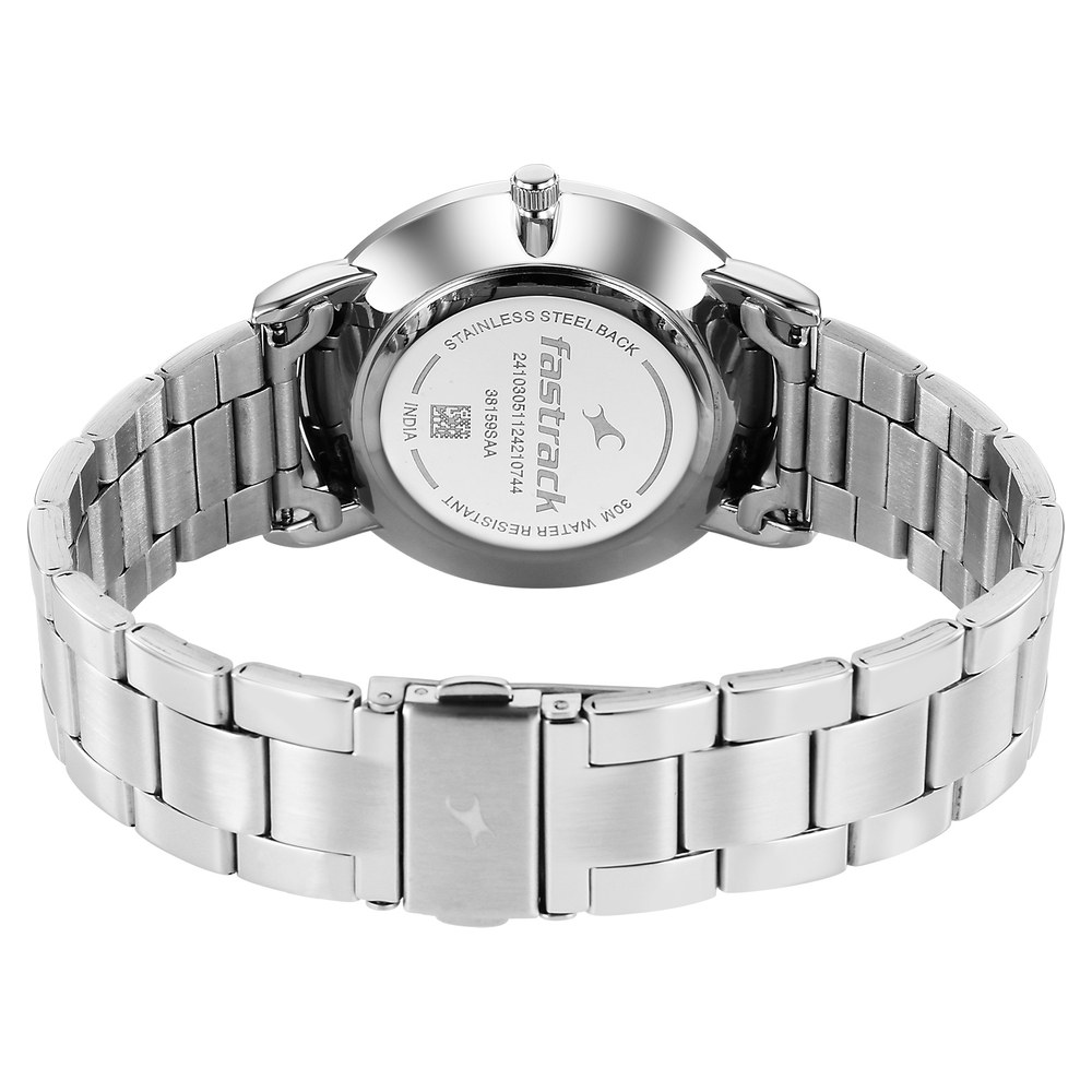 Buy Online Fastrack Stunners X Quartz Analog Blue Dial Stainless Steel ...