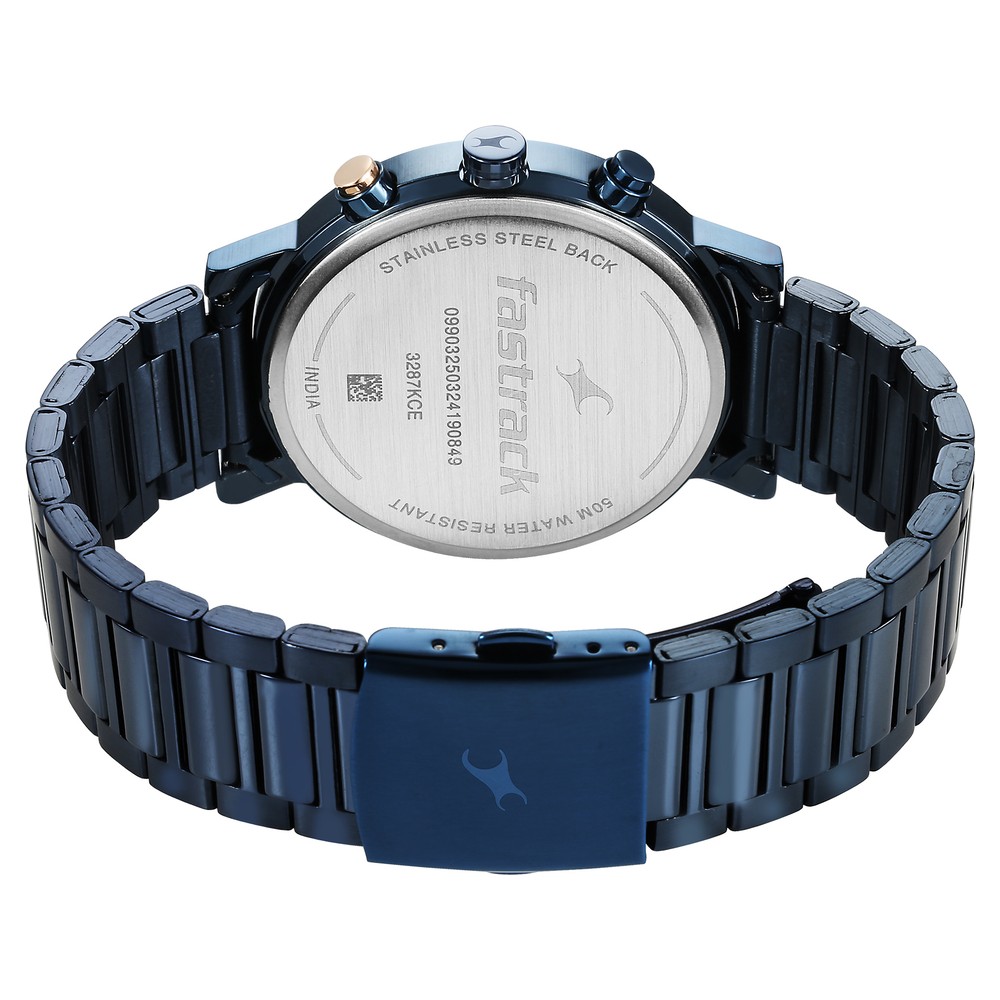 Buy Online Fastrack Tick Tock Quartz Analog Blue Dial With Blue ...