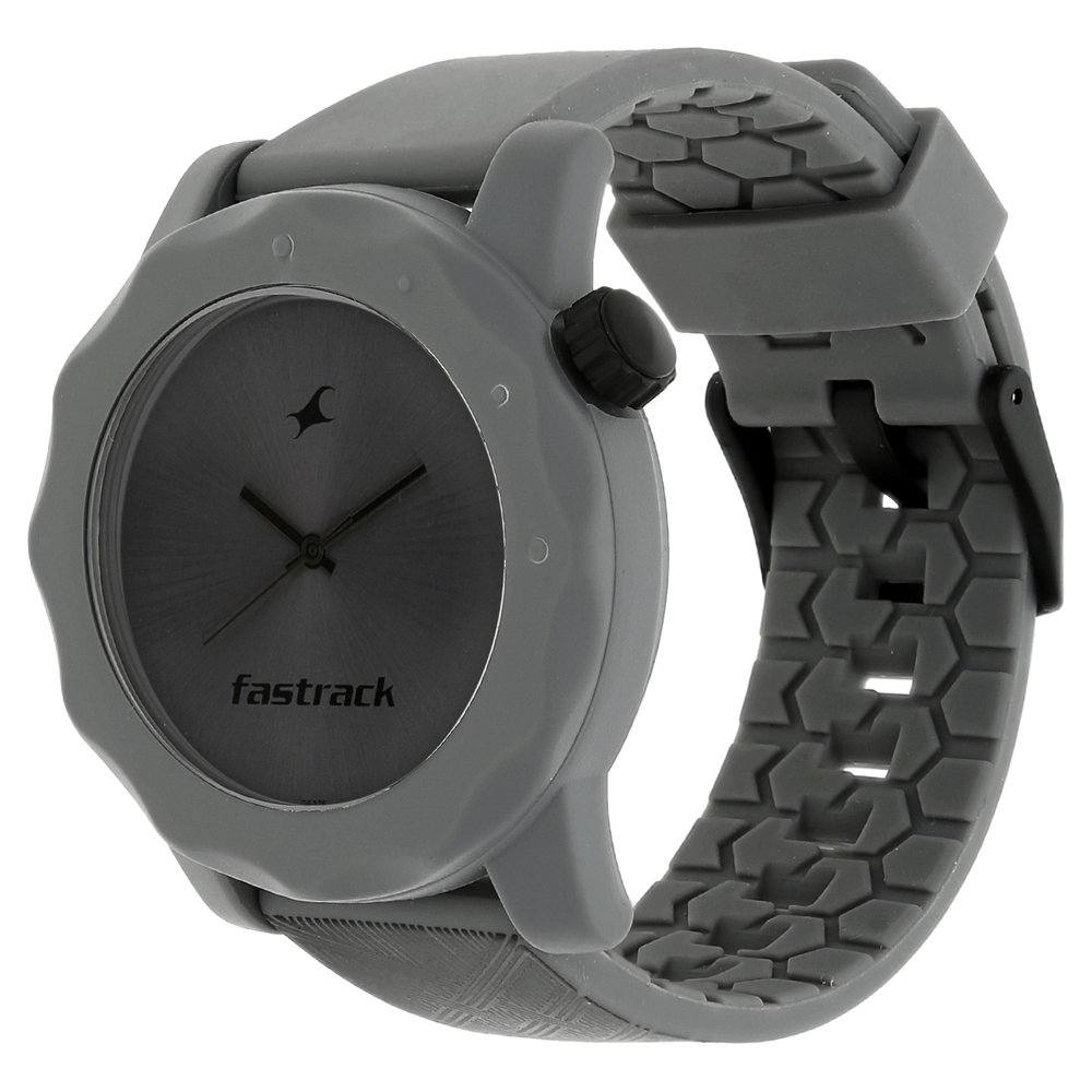 Buy Online Fastrack Quartz Analog Grey Dial Plastic Strap Watch for ...