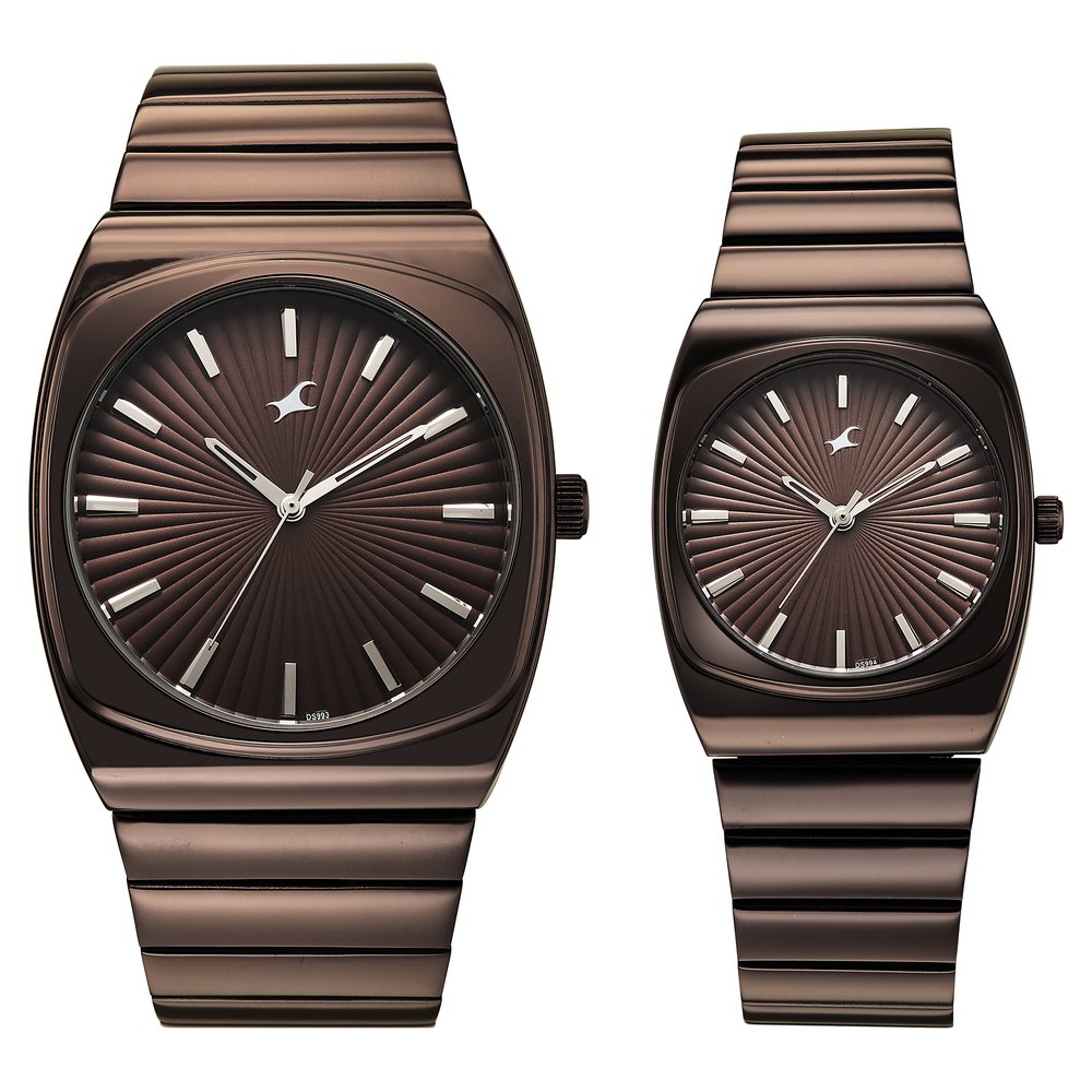 Buy Online Fastrack Mixmatched Quartz Analog Multicoloured Dial Two ...