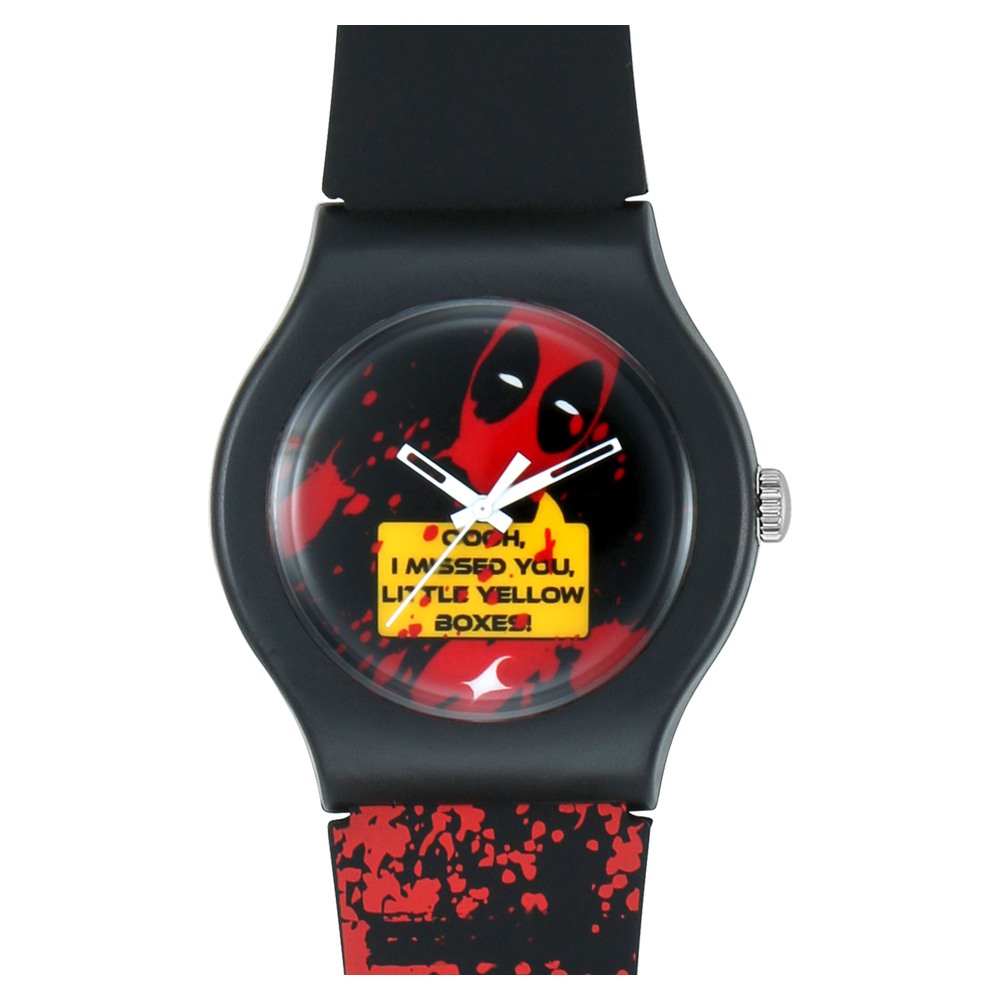 Buy Online Fastrack Deadpool Quartz Analog Bicolour Dial Silicone Strap ...
