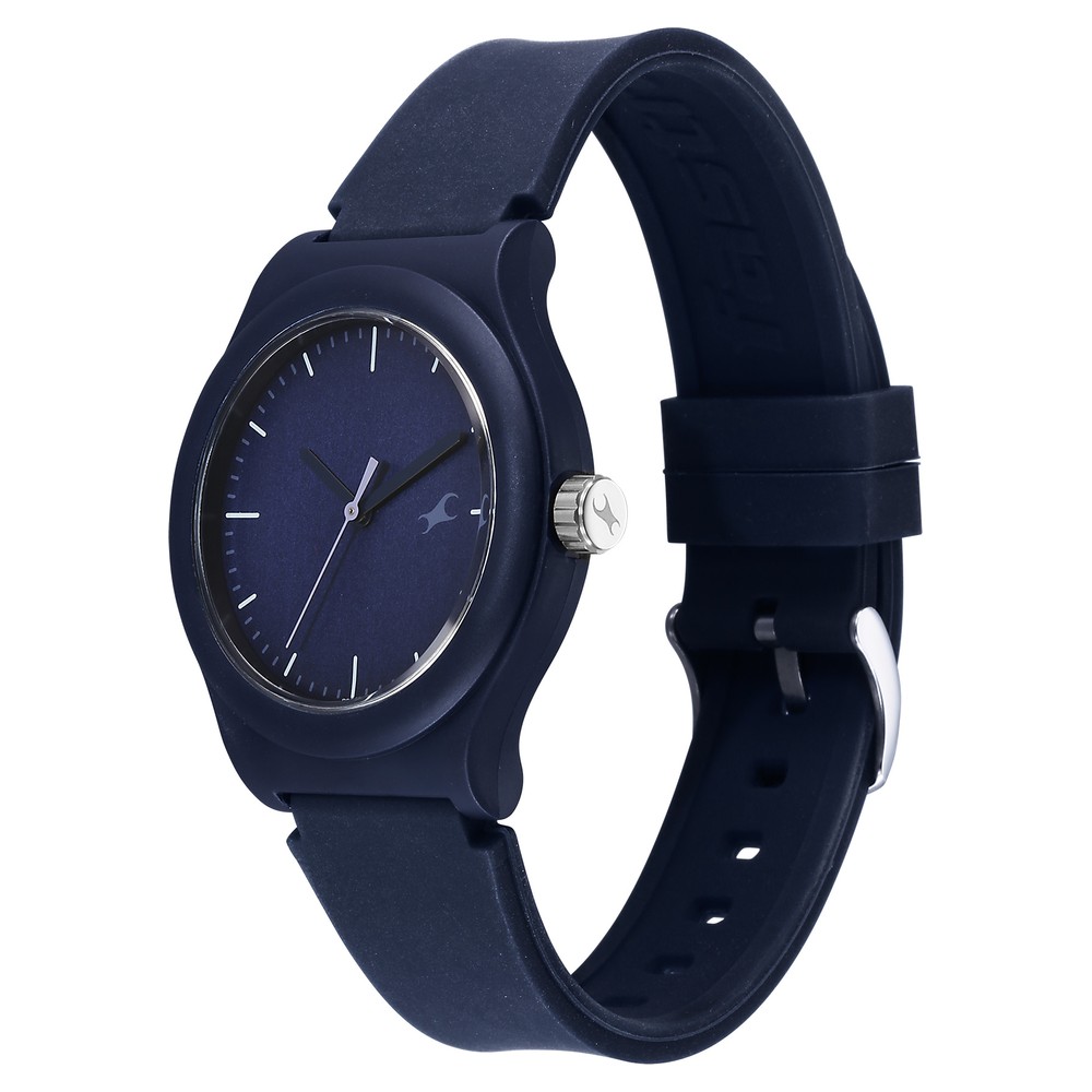 Buy Online Fastrack Tees Urbanique Quartz Analog Blue Dial Silicone ...