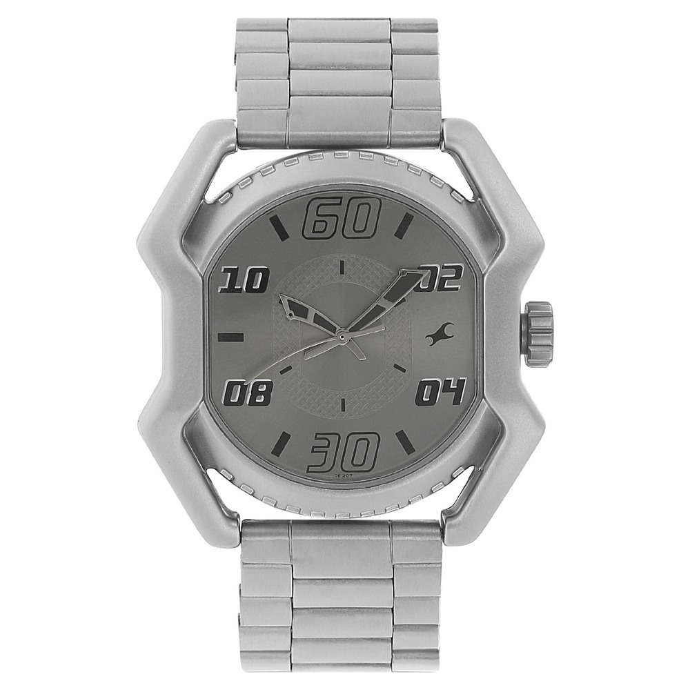 Buy Online Fastrack Quartz Analog Grey Dial Metal Strap Watch for Guys ...
