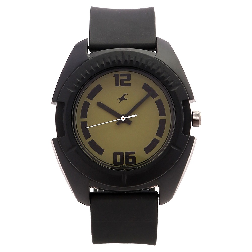 Buy Online Fastrack Quartz Analog Green Dial Plastic Strap Watch for ...