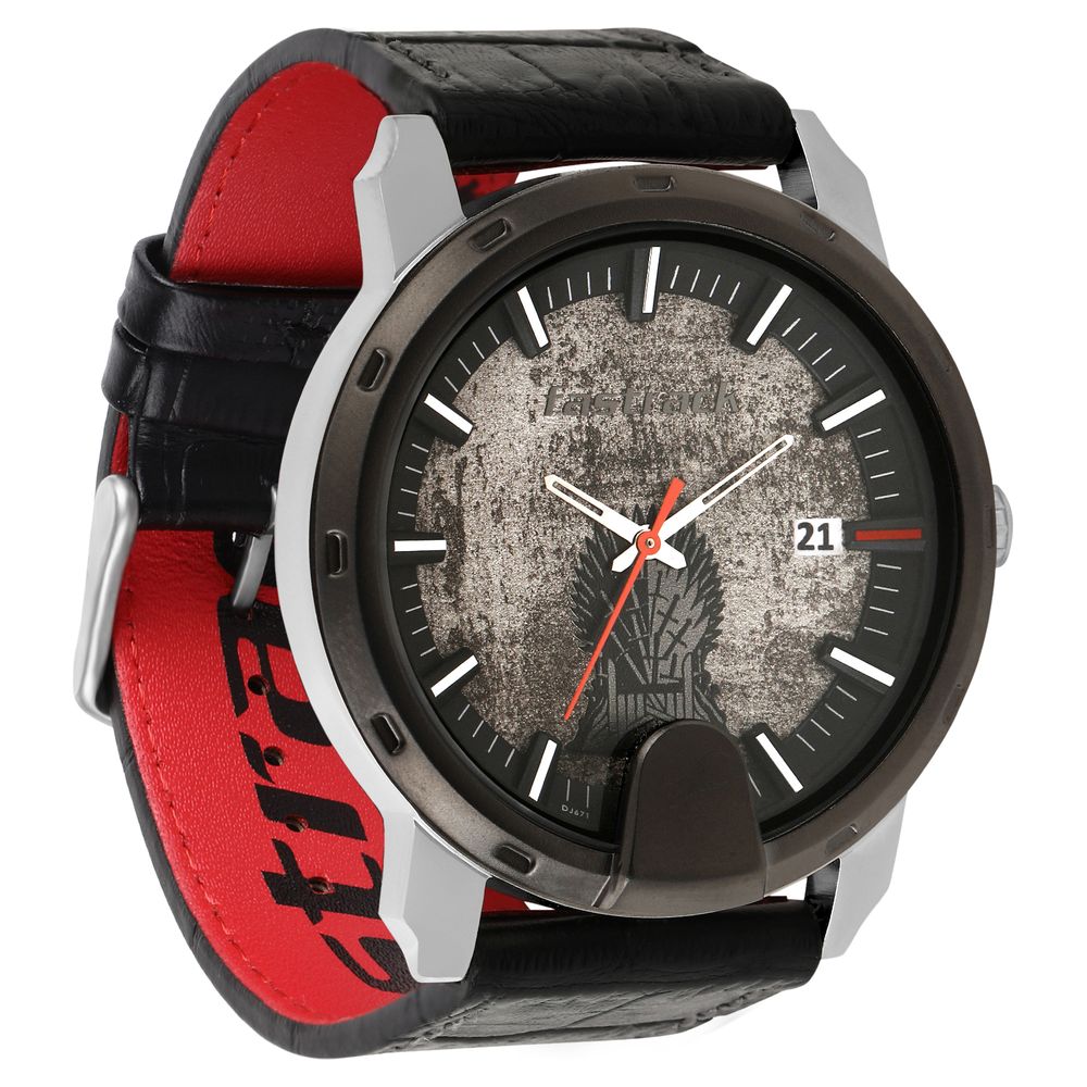 Buy Online Fastrack Game Of Thrones Quartz Analog with Date Anthracite ...