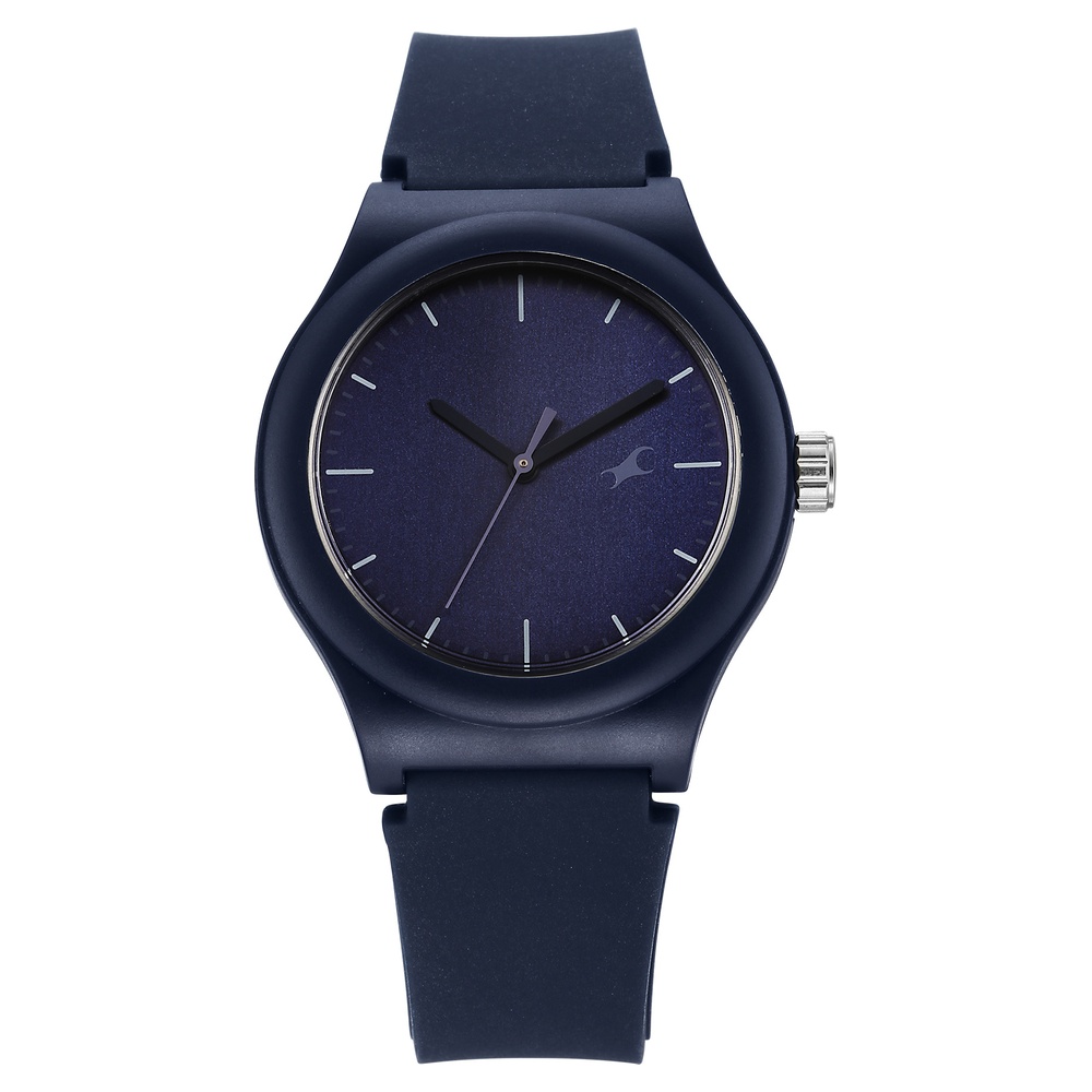 Buy Online Fastrack Tees Urbanique Quartz Analog Blue Dial Silicone ...