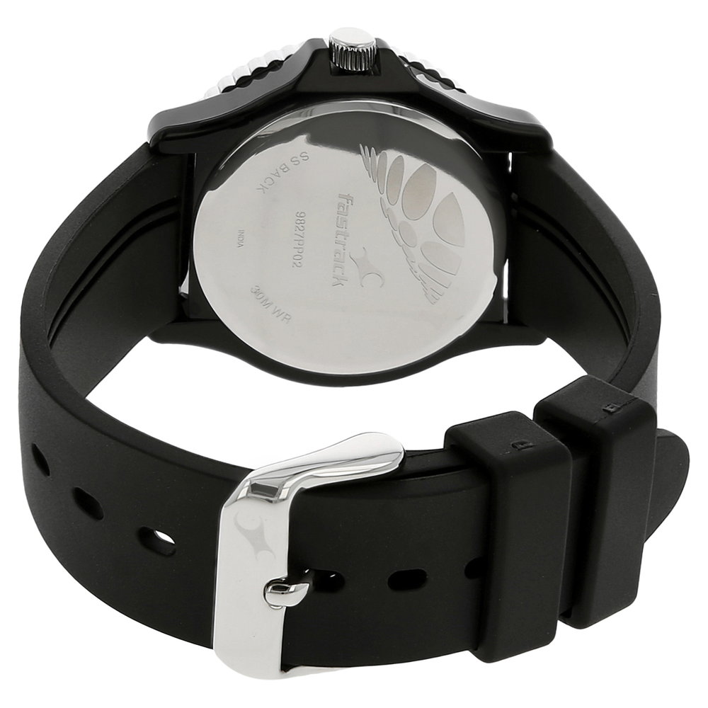 Buy Online Fastrack Quartz Analog Black Dial Plastic Strap Watch for ...