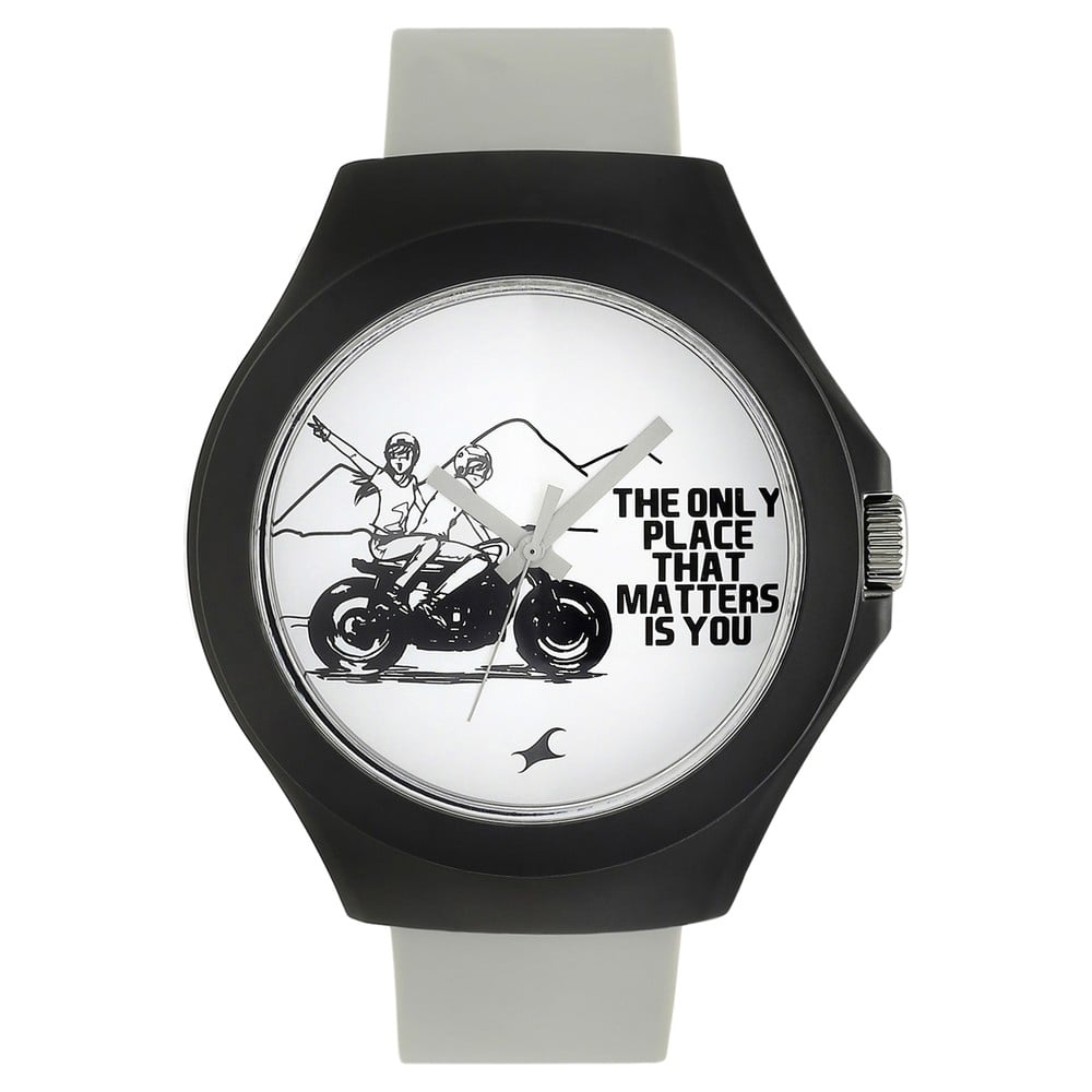 Buy Online Fastrack Road Trip Quartz Analog Multicoloured Dial Silicone ...