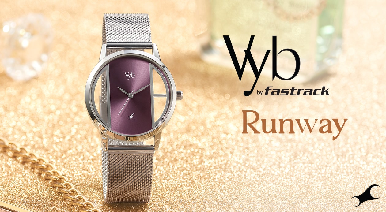 Buy Online Fastrack Vyb Runway Quartz Analog Rose Gold Dial Stainless ...