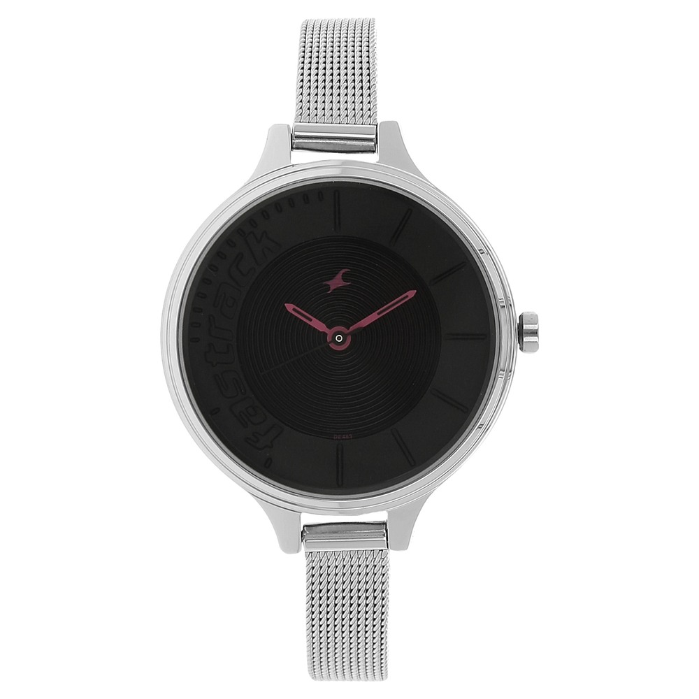 Buy Online Fastrack Quartz Analog Black Dial Stainless Steel Strap ...