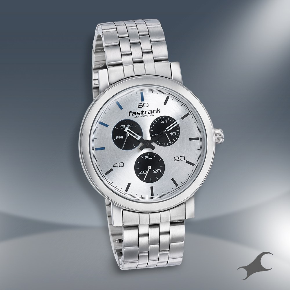 Buy Online Fastrack Dial It Up Quartz Multifunction Silver Dial ...