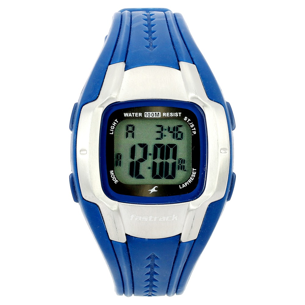 Buy Online Fastrack Digital Grey Dial Plastic Strap Watch for Guys ...