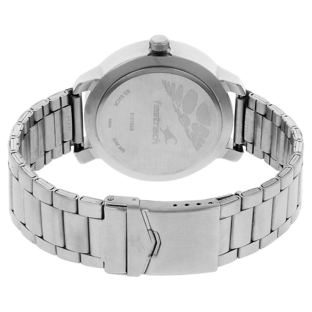 Buy Online Fastrack Quartz Analog White Dial Stainless Steel Strap ...
