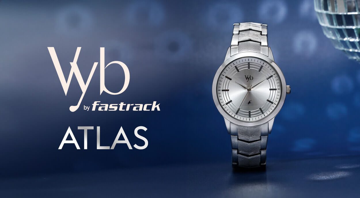 Buy Online Fastrack Vyb Atlas Quartz Analog Black Dial Black Metal ...