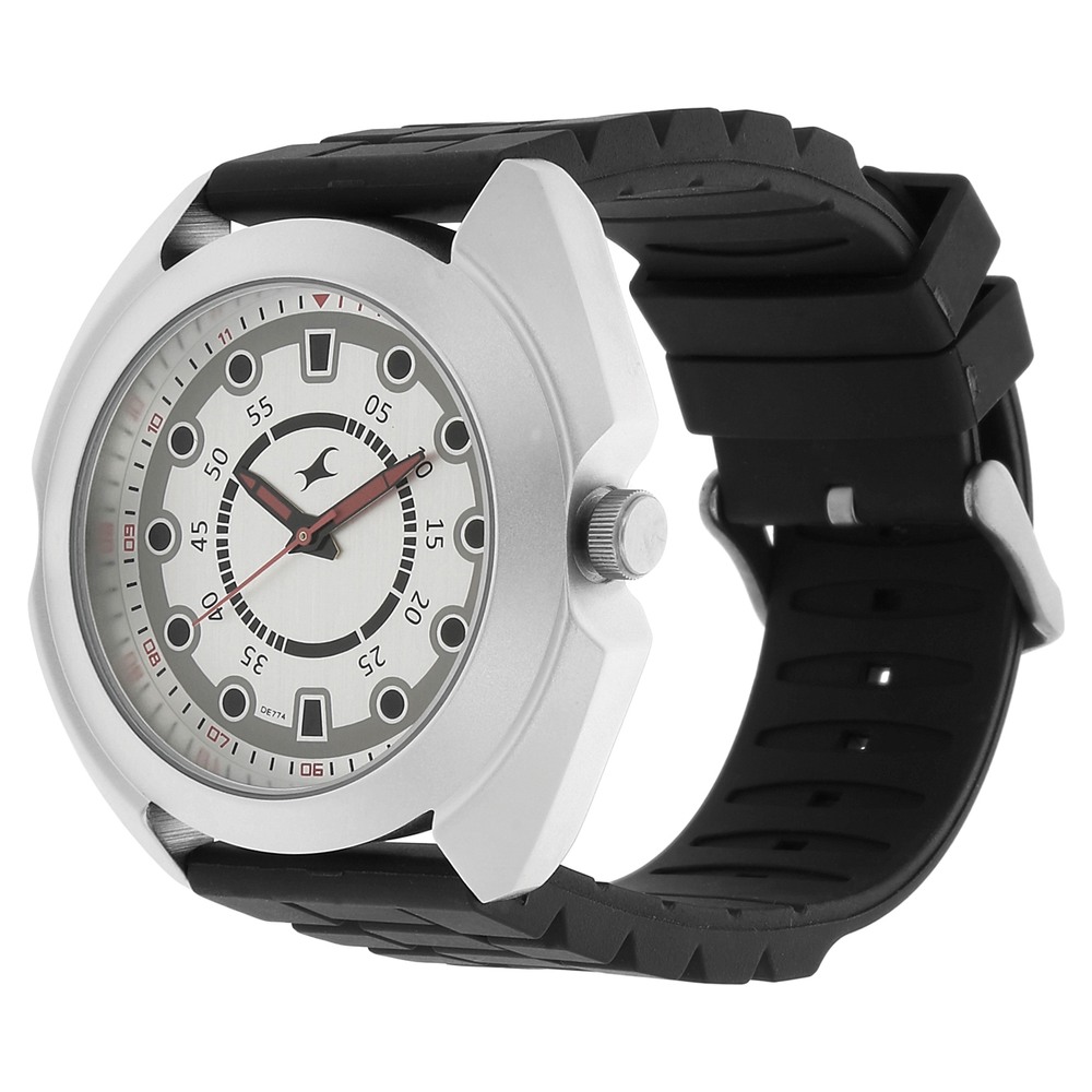 Buy Online Fastrack Quartz Analog Silver Dial Plastic Strap Watch for ...