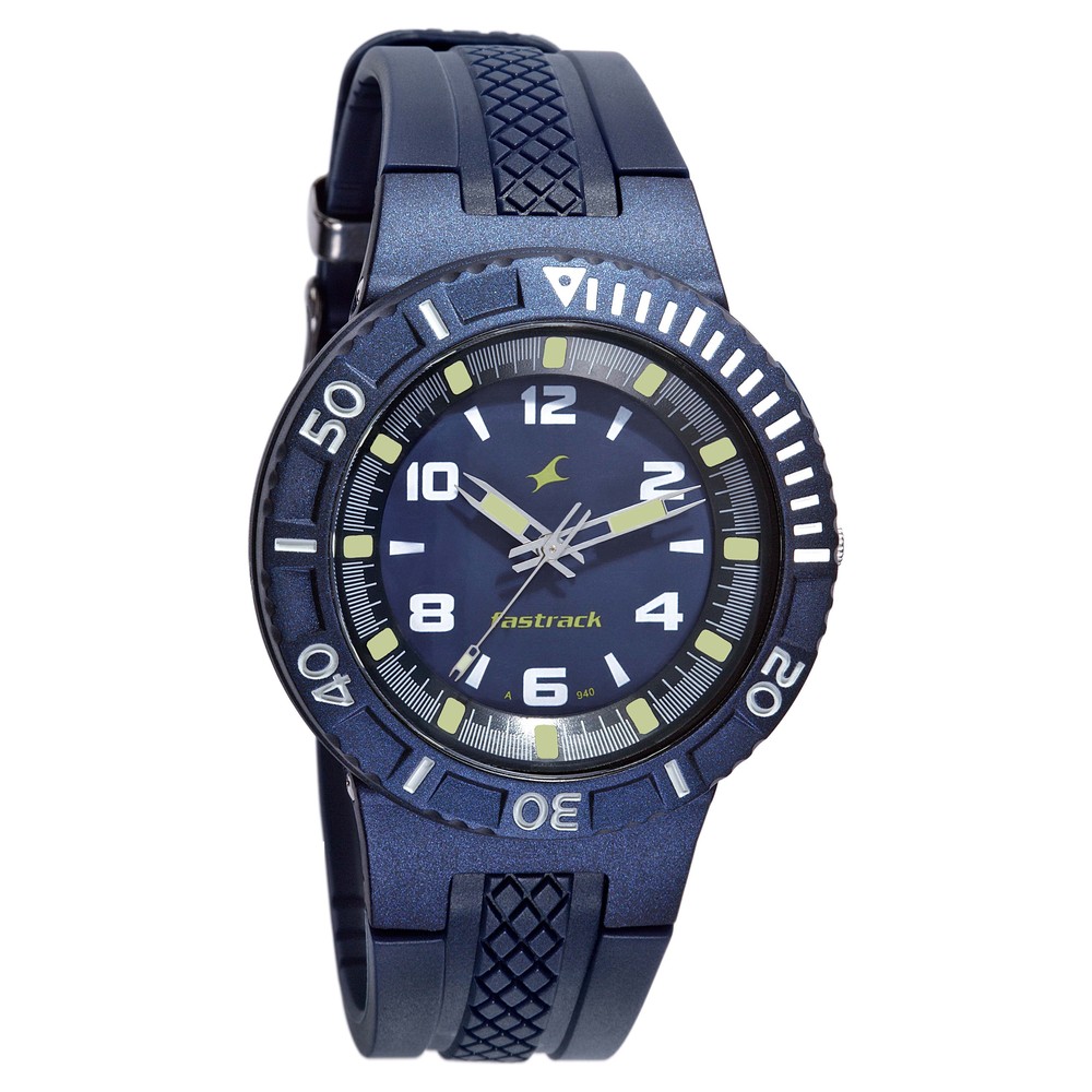 Buy Online Fastrack Quartz Analog Blue Dial Plastic Strap Watch for ...
