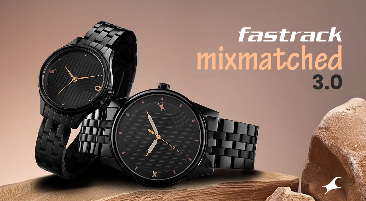 Buy Online Fastrack Mixmatched Quartz Analog Brown Dial With Brown ...