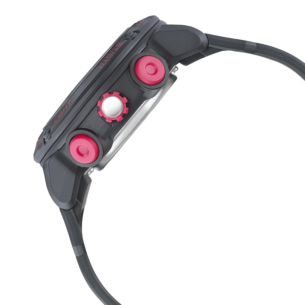 Buy Online Fastrack Streetwear Red Dial with Black Colour Strap Watch ...