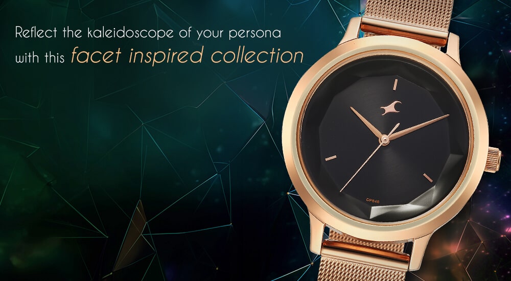 Buy Online Fastrack Fleek Quartz Multifunction Green Dial Leather Strap ...