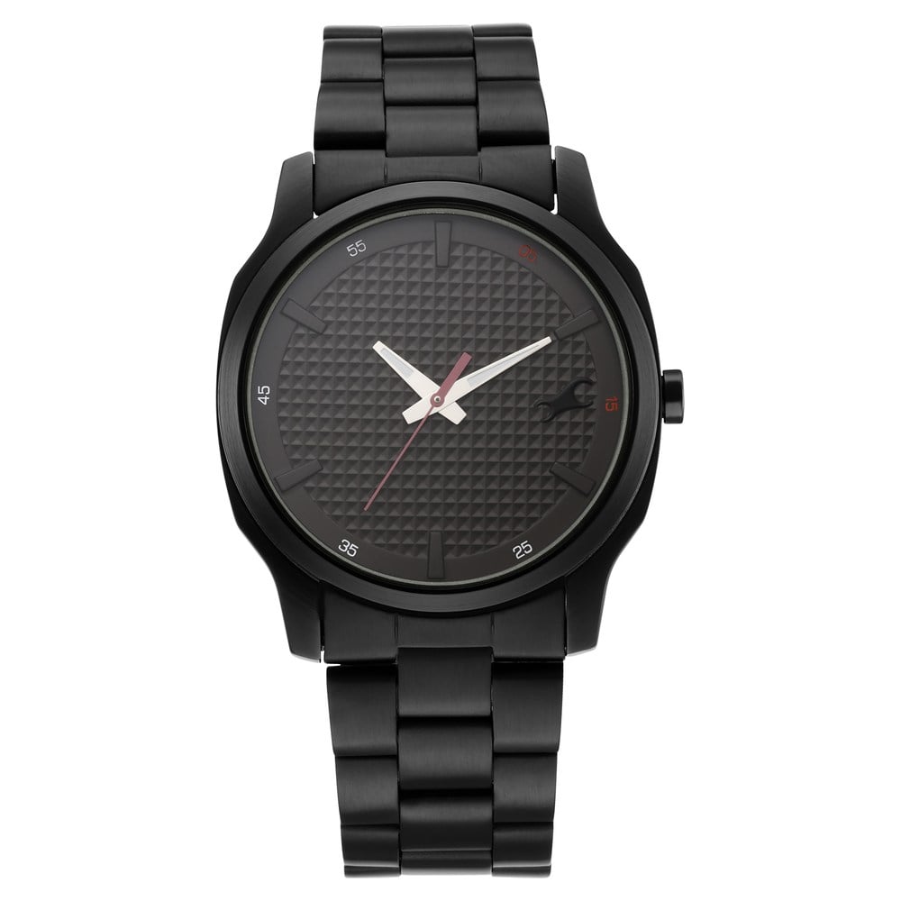 Buy Online Fastrack Stunners Quartz Analog Black Dial Metal Strap Watch ...