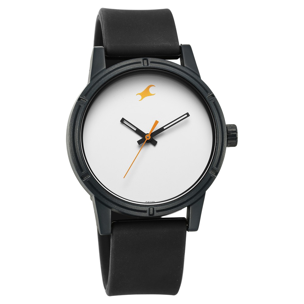 Buy Online Fastrack Tees Quartz Analog White Dial Silicone Strap Watch ...