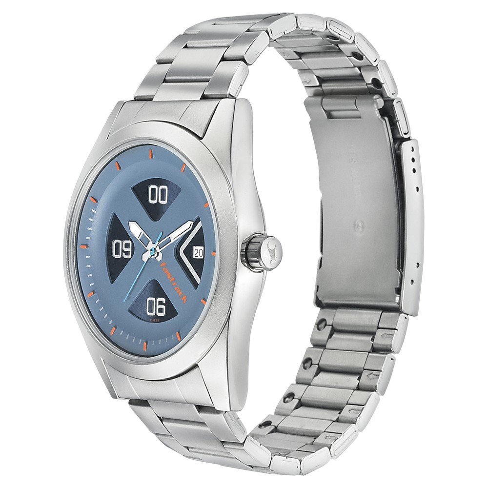 Buy Online Fastrack Go Skate Quartz Analog with Date Blue Dial ...