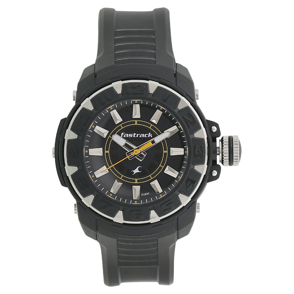 Buy Online Fastrack Quartz Analog Grey Dial Plastic Strap Watch for ...