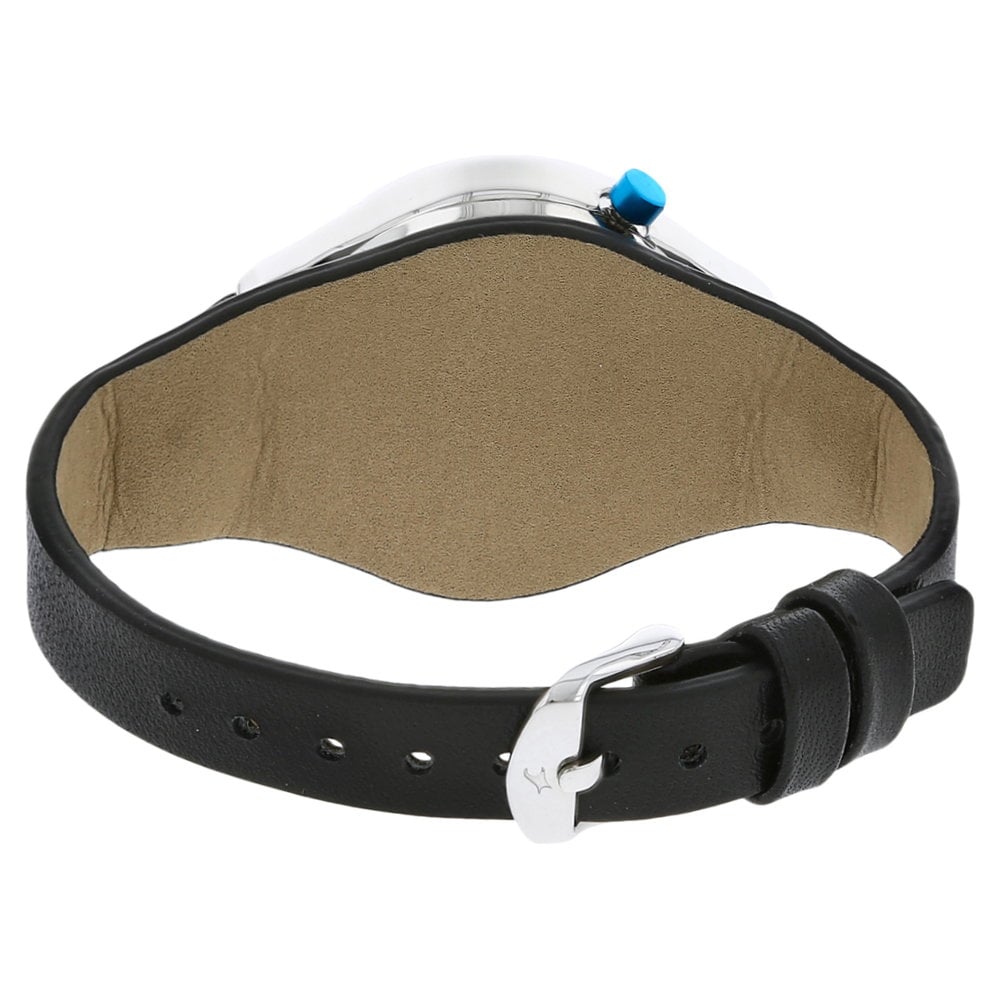Buy Online Fastrack Motorheads Quartz Analog Black Dial Leather Strap ...