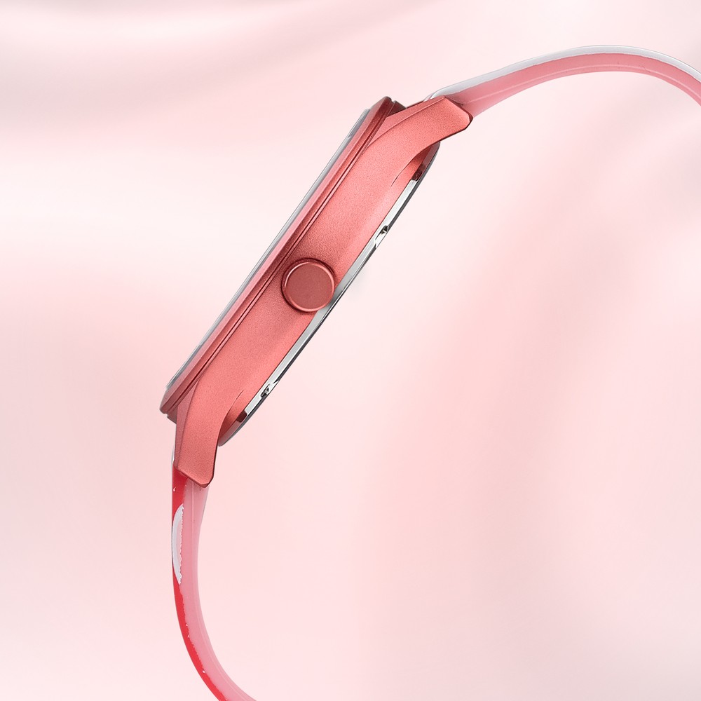 Buy Online Fastrack Topicals Quartz Analog Pink Dial Silicone Strap ...