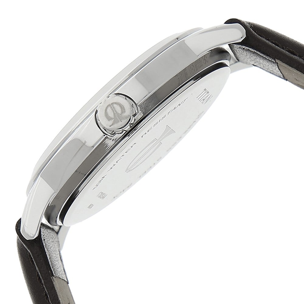 Titan Quartz Analog Brown Dial Leather Strap Watch for Men