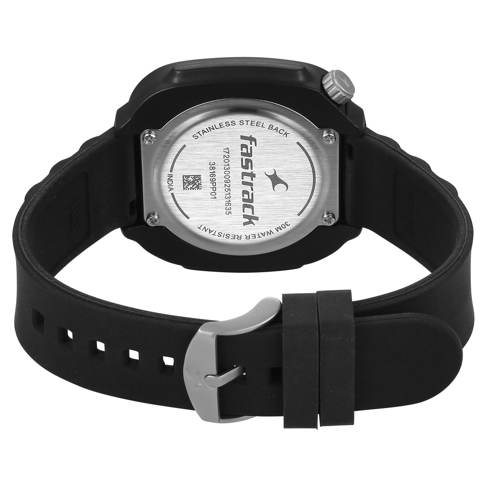 Buy Online Fastrack Hype Adventure Quartz Analog Black Dial Black ...