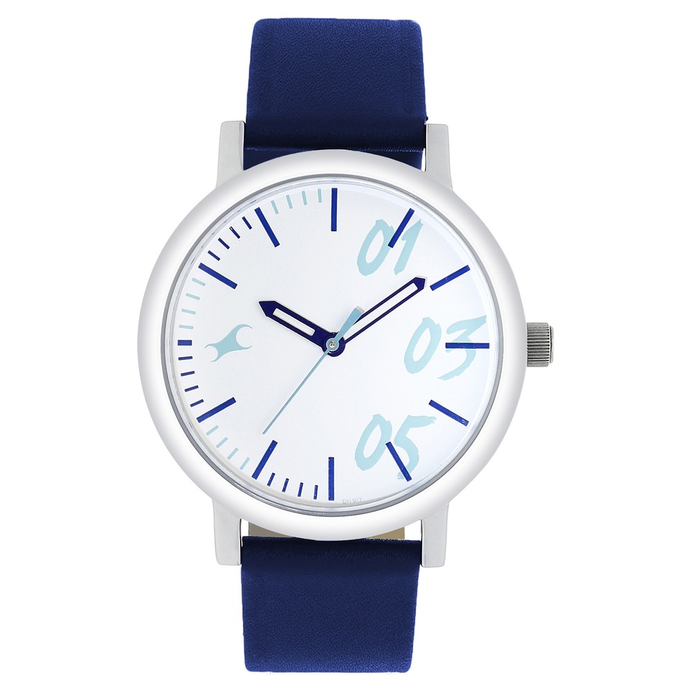Buy Online Fastrack Tropical Waters Quartz Analog White Dial Leather ...