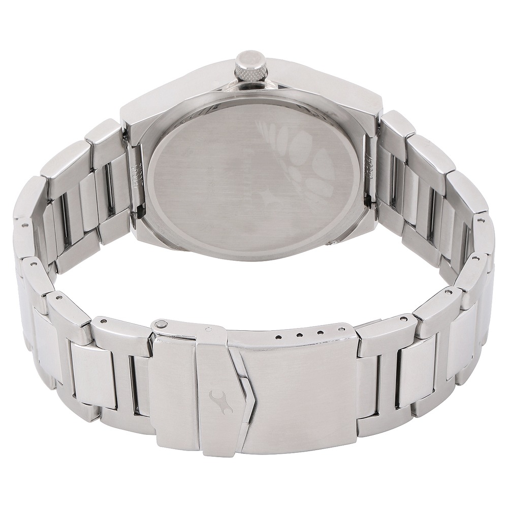 Buy Online Fastrack Quartz Analog Black Dial Metal Strap Watch for Guys ...