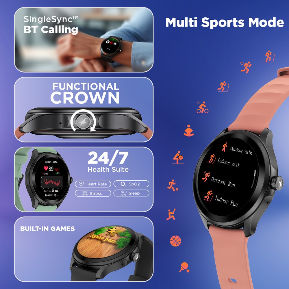 Buy Online Fastrack VOX Pro Smartwatch 3.5CM Ultra Vu Display, Offline ...