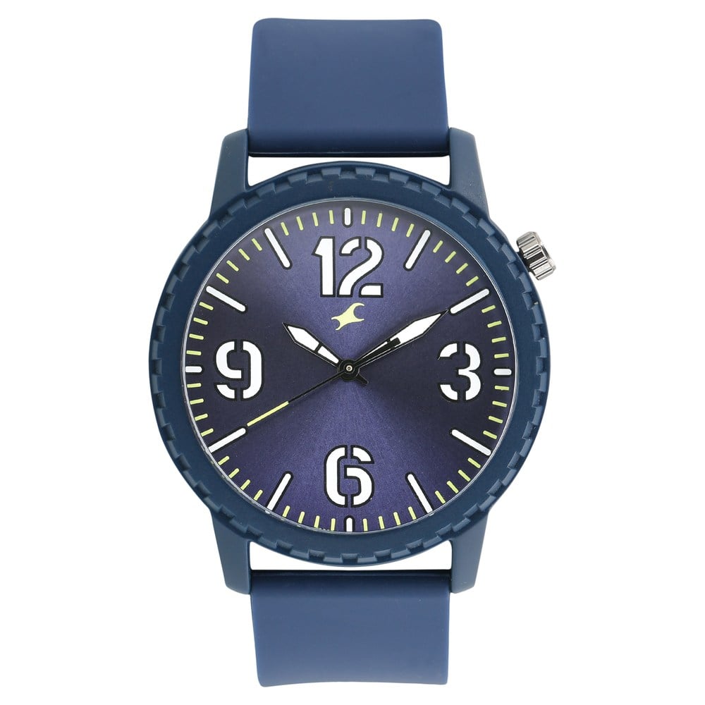 Buy Online Fastrack Quartz Analog Blue Dial Strap Watch for Unisex ...
