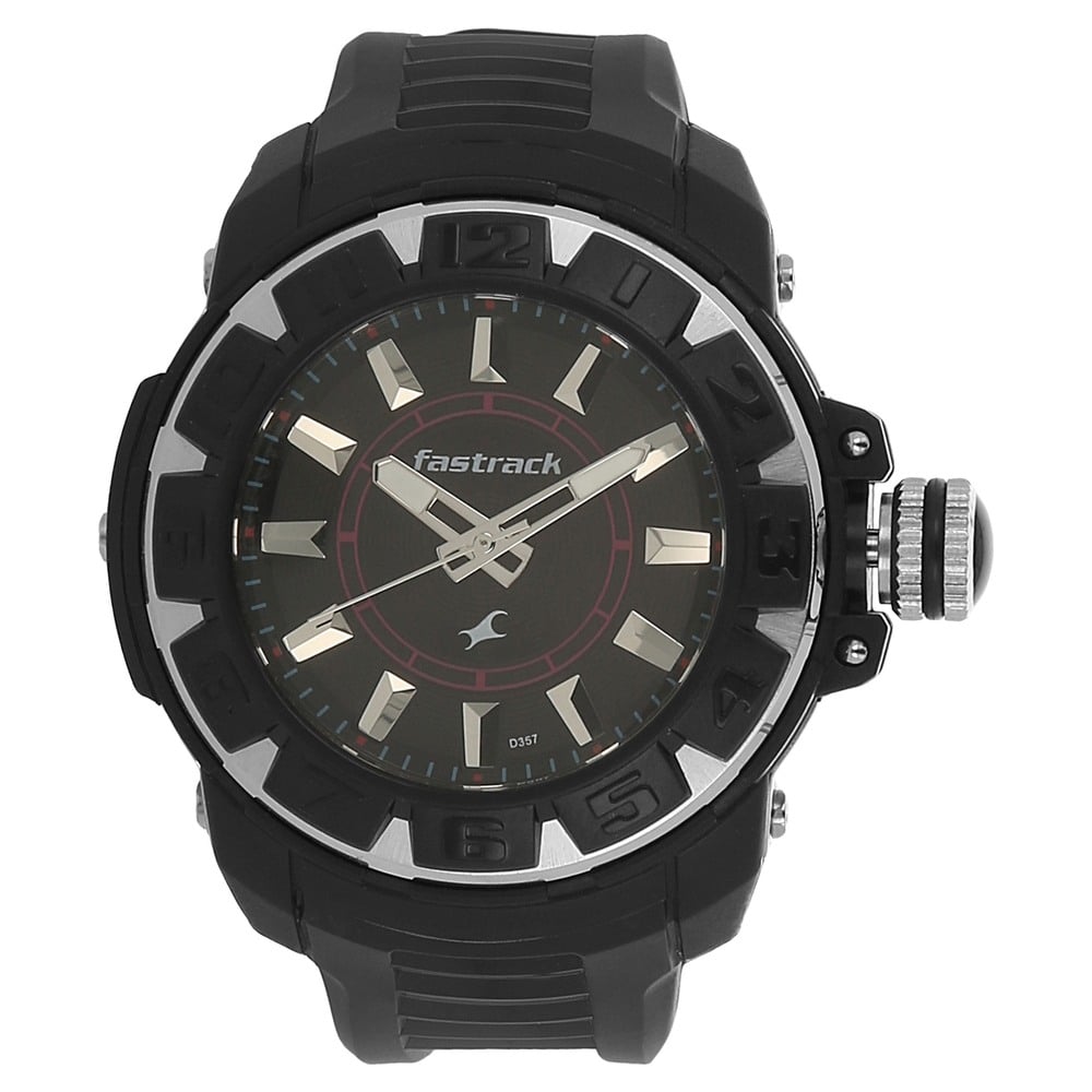 Buy Online Fastrack Quartz Analog Black Dial Plastic Strap Watch for ...