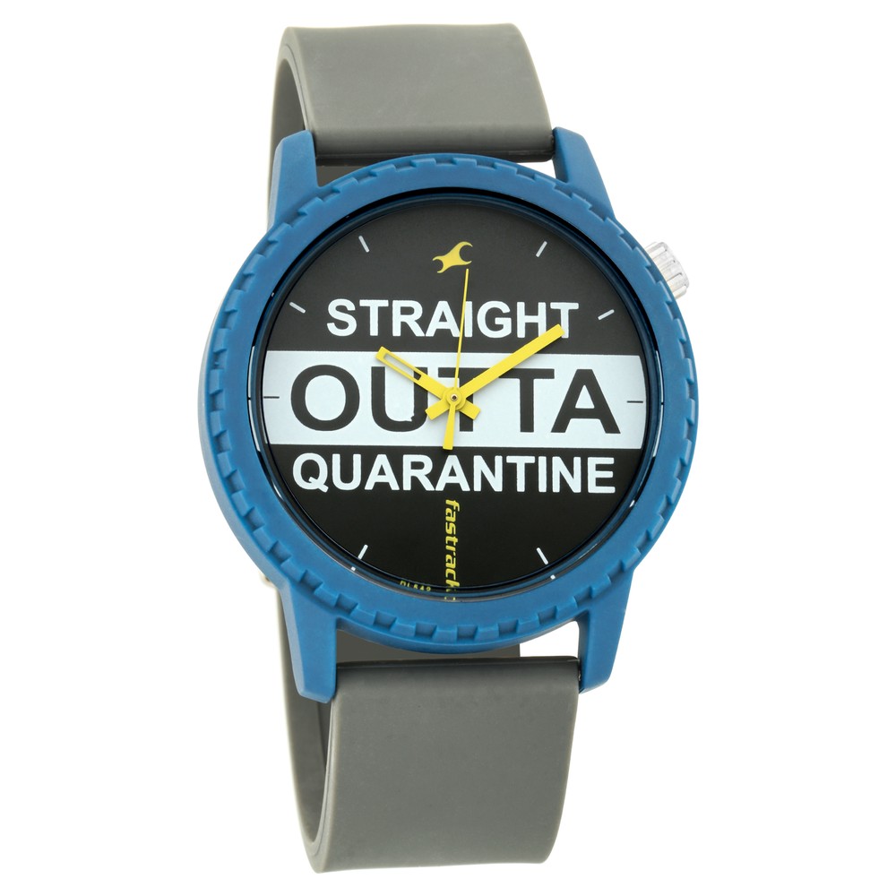 Buy Online Fastrack Lockdown Quartz Analog Bicolour Dial Silicone Strap ...