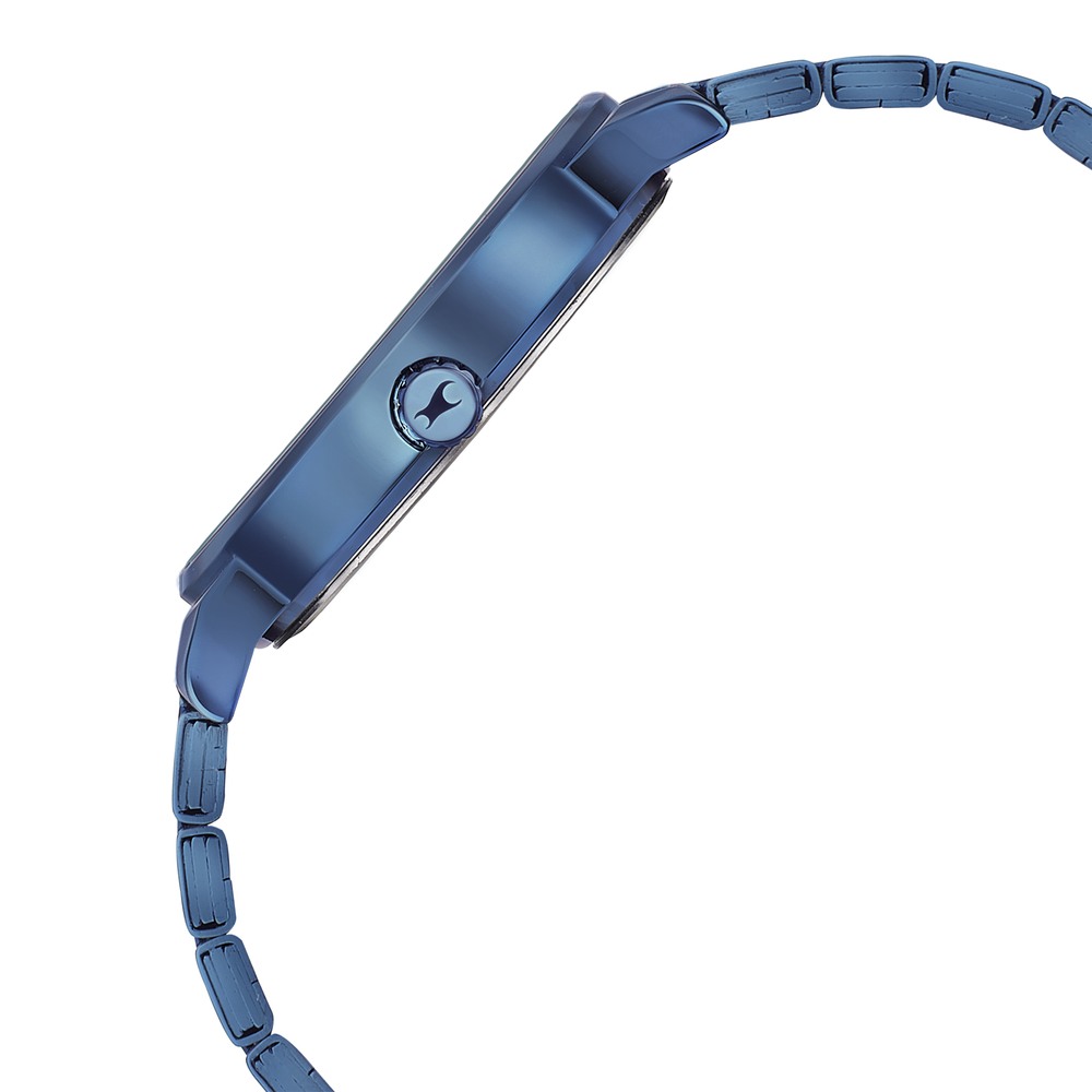 Buy Online Fastrack Style Up Blue Dial Stainless Steel Strap Watch for ...