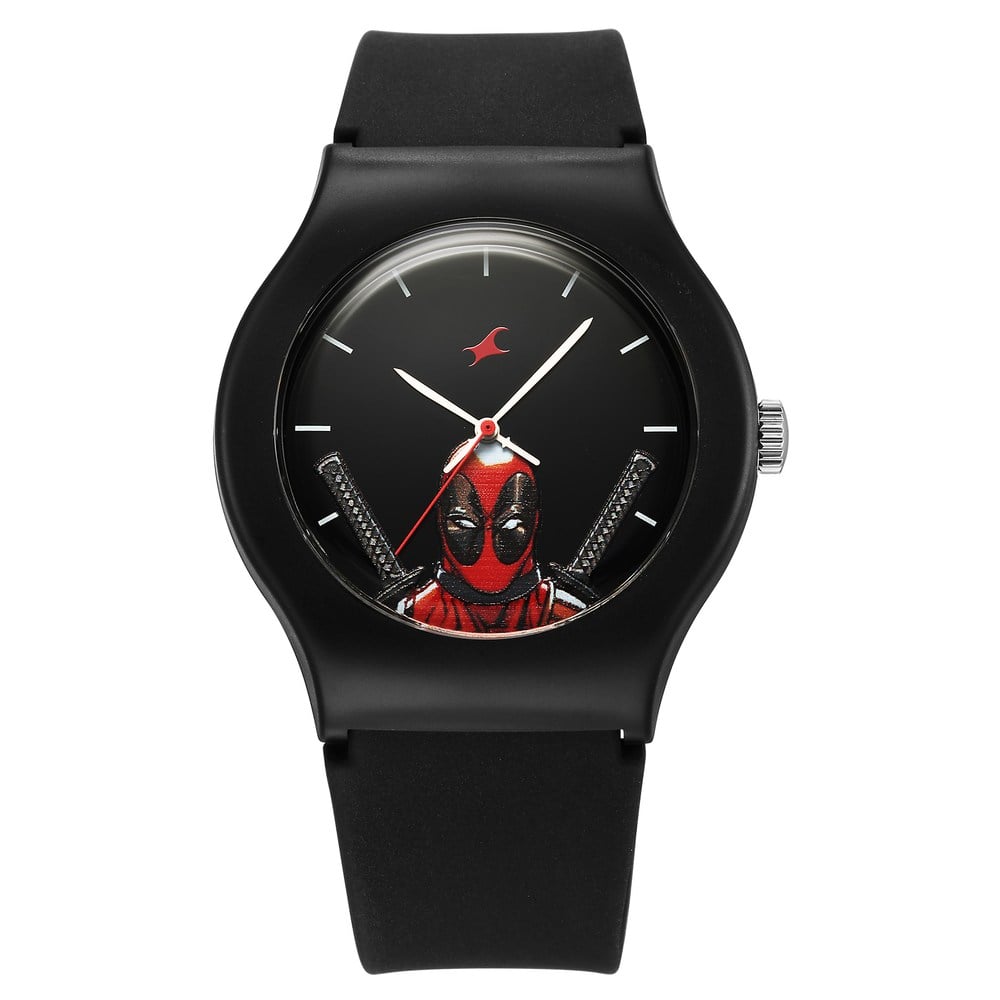 Buy Online Fastrack Deadpool Wolverine Quartz Analog Black Dial With ...