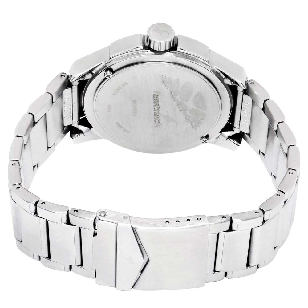 Buy Online Fastrack Quartz Analog Blue Dial Stainless Steel Strap Watch ...