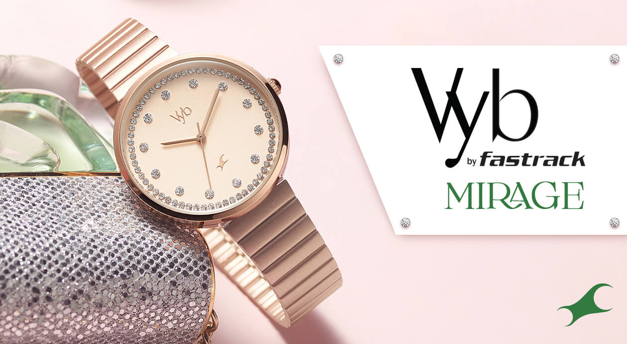 Fastrack Vyb Mirage Quartz Analog Black Dial Stainless Steel Strap ...